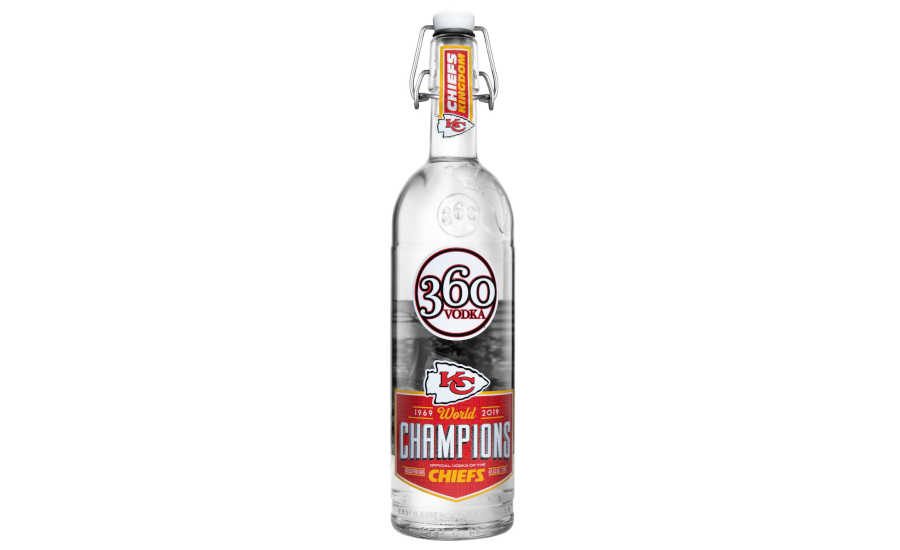 360 Vodka honors Kansas City Chiefs with commemorative bottle | 2020-07 ...