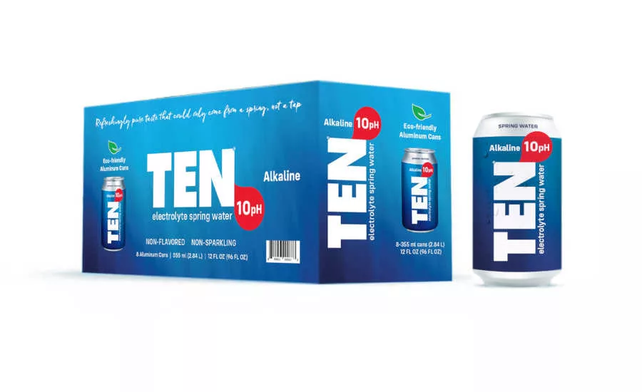 TEN Alkaline Spring Water now in aluminum packaging | 2021-01-08 ...