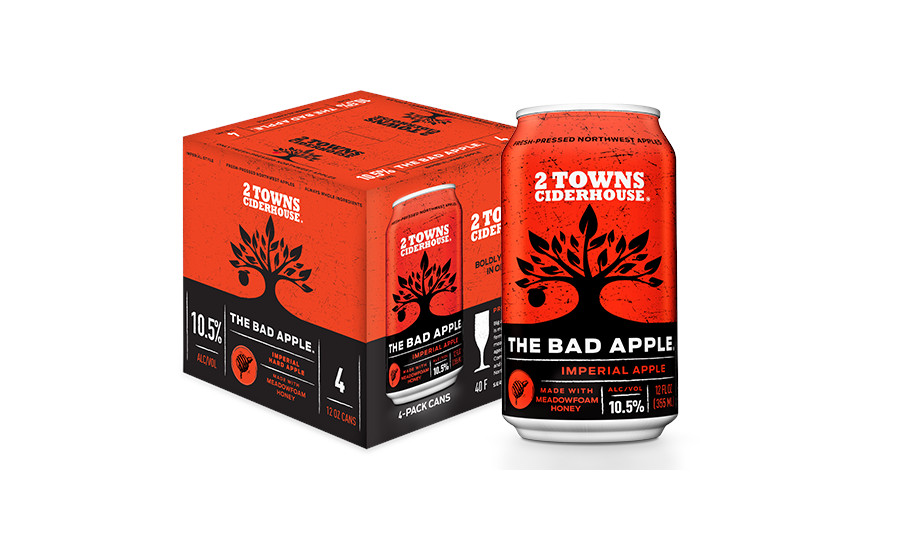 2 Towns Ciderhouse packages The Bad Apple in cans | Beverage Industry