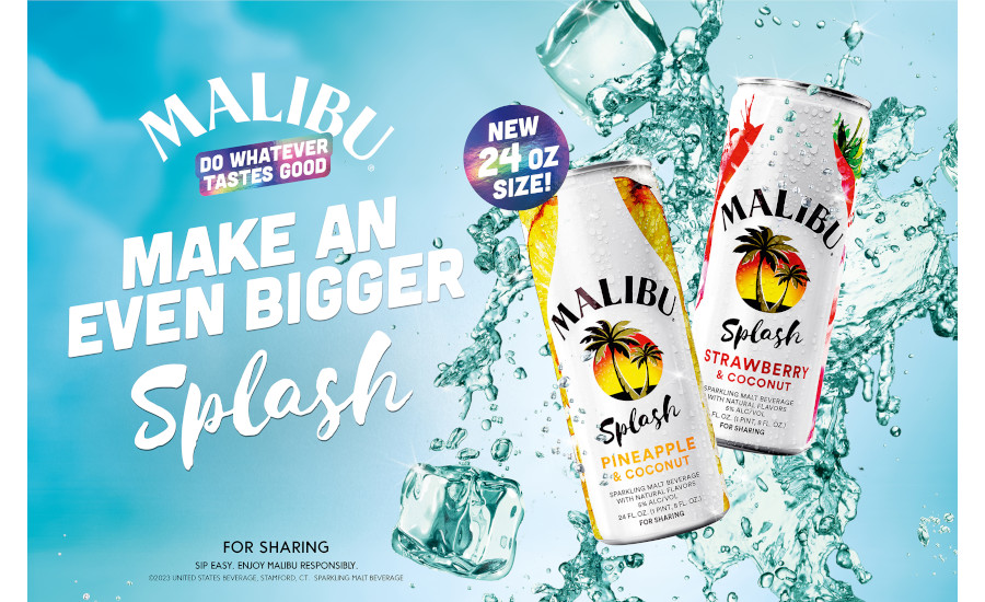 Malibu Splash debuts 24-ounce size | Beverage Industry