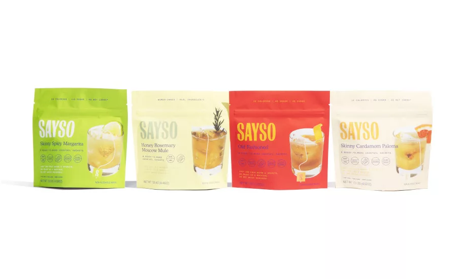 SAYSO unveils new sustainable packaging, new cocktails | Beverage Industry