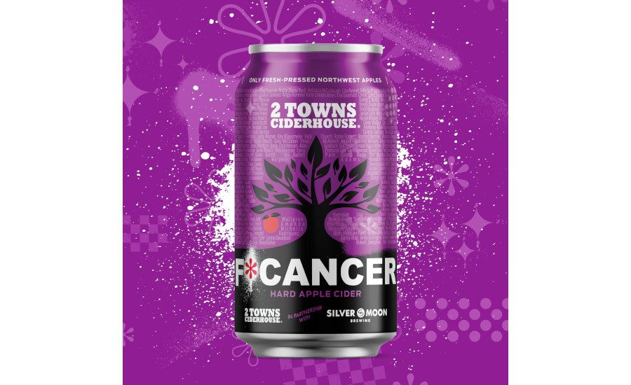 2 Towns Ciderhouse, Silver Moon Brewing unveils F* Cancer label ...