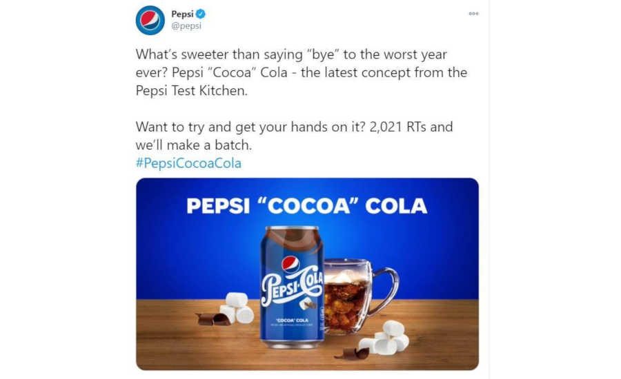 Pepsi says goodbye to 2021 with newest social campaign | 2020-12-17 ...